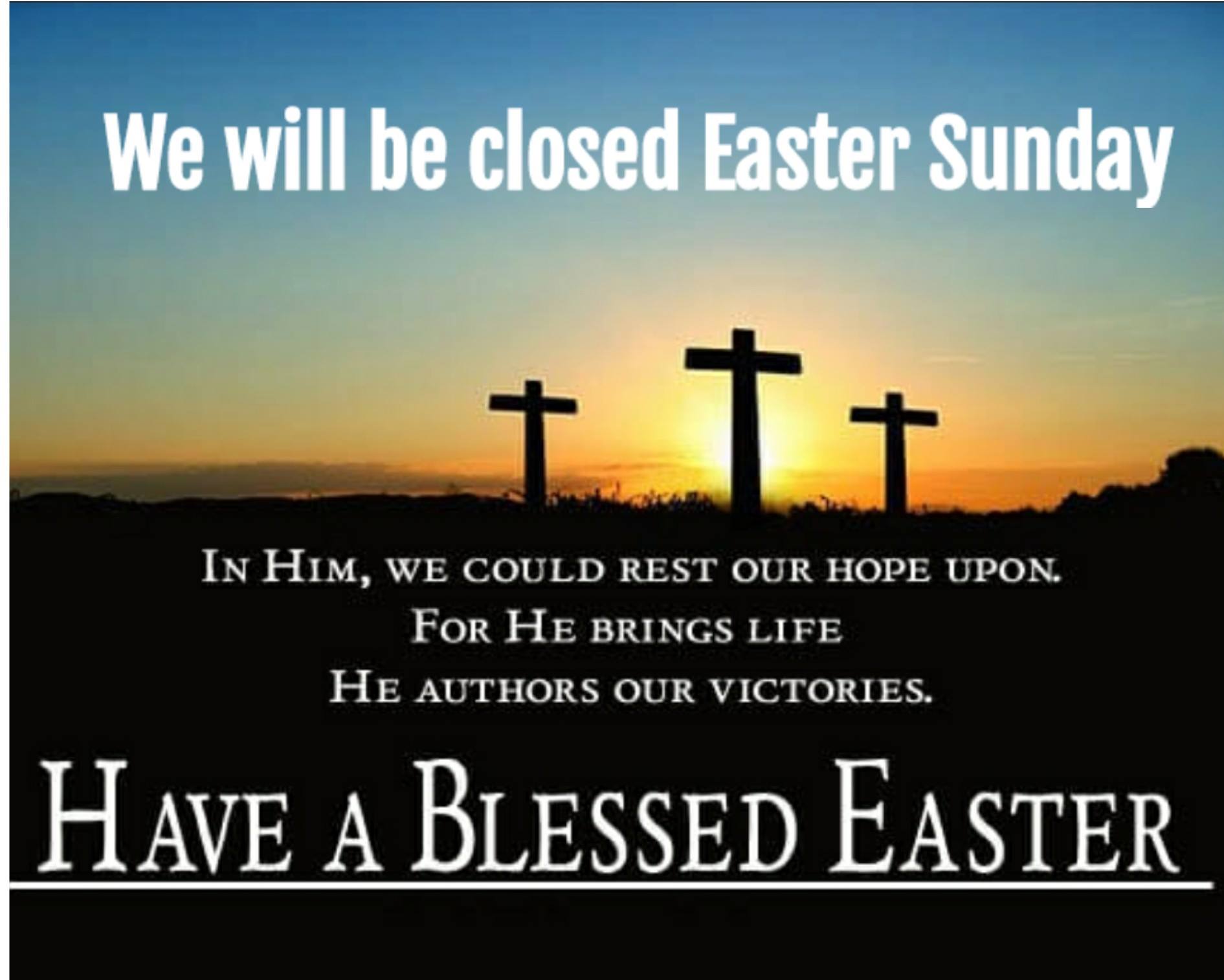 Closed Easter Sunday - Rocket Skating Plus LLC